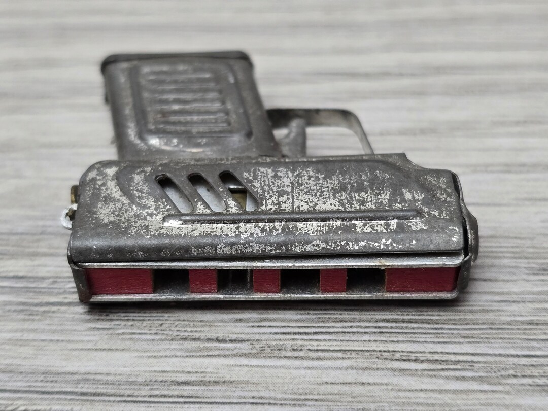1950s Vintage Miniature 1 Metal Gun Shaped Harmonica Japan HTF - Etsy