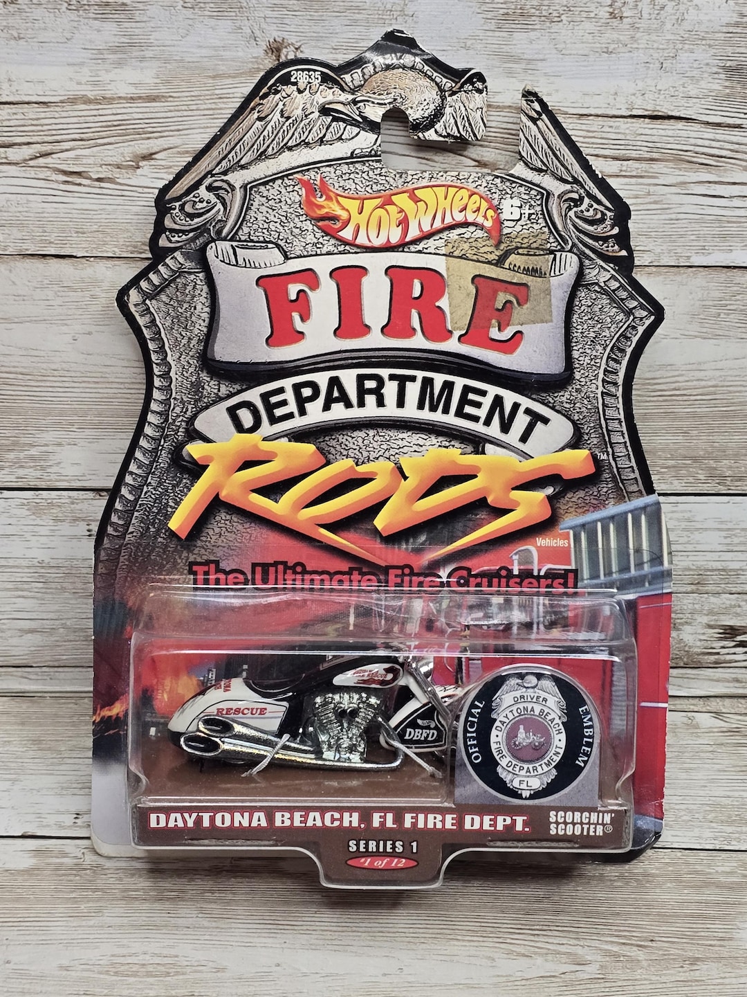 2000 Hot Wheels Fire Department Rods #1 Scorchin’ Scooter Daytona Beach ...