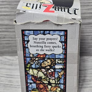 1997 Nunzilla Wind up Walking Sparking Toy With Box Tested and Working ...