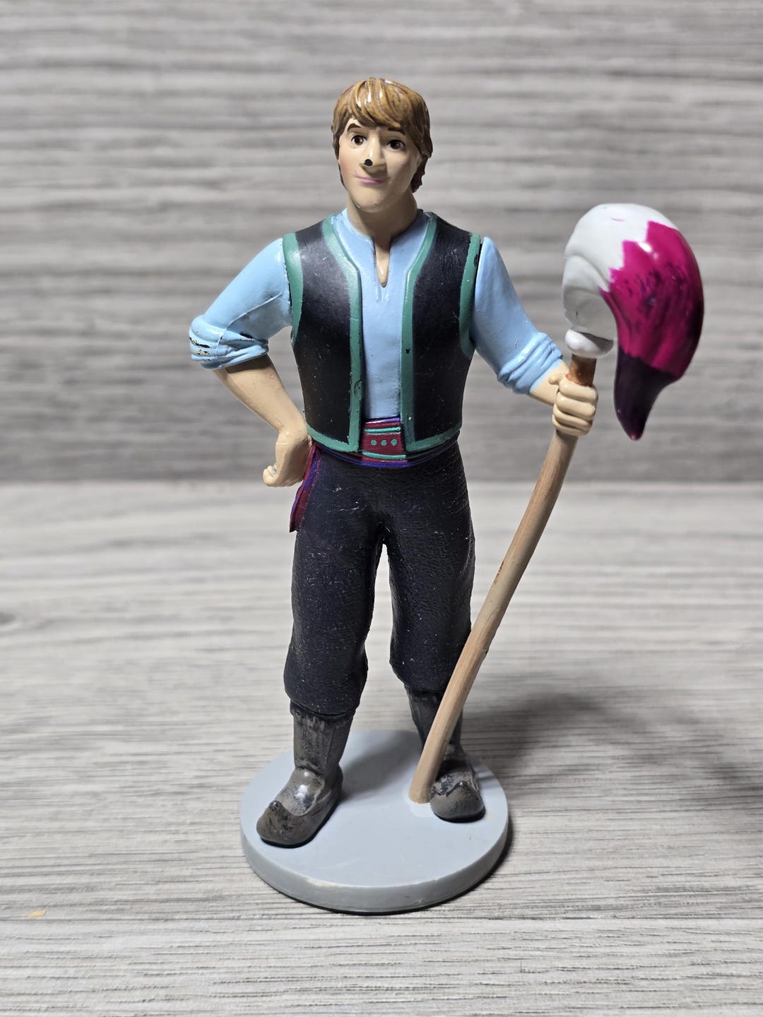 Disney Store Frozen Kristoff With Mop 4" PVC Figure Cake Topper - Etsy