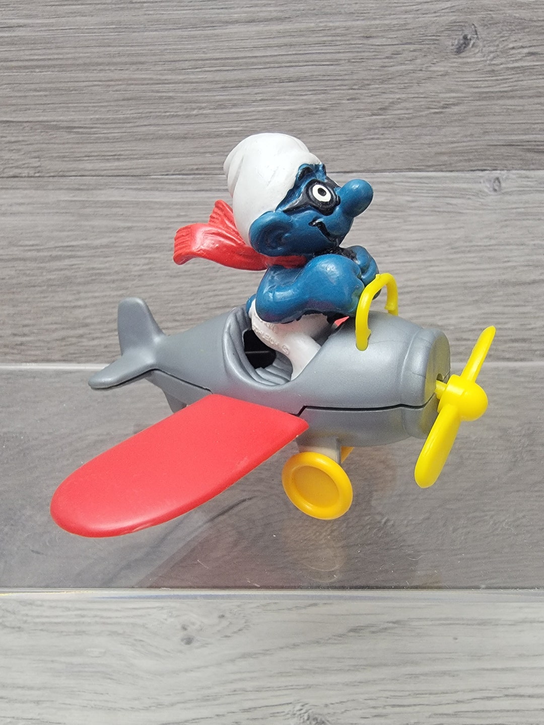 1981 Schleich Peyo Super Smurf Airplane Pilot 2 PVC Figure - Etsy