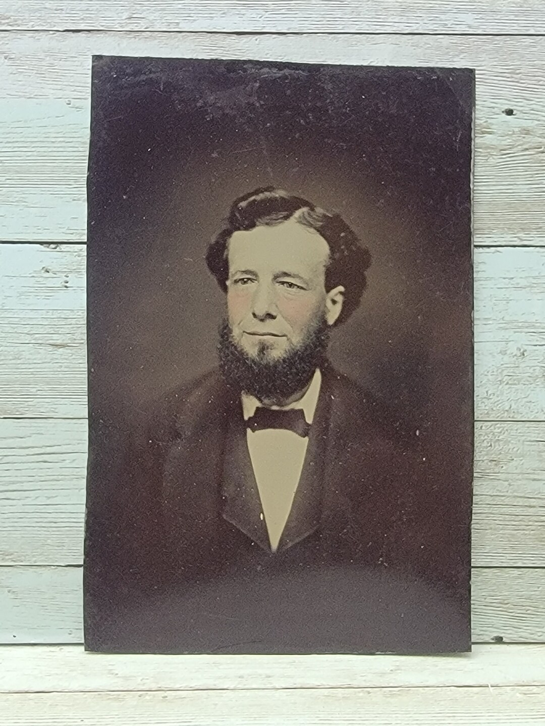 1800s Antique CDV Tintype LARGE 6.5x4.5 Tinted Photograph Photo - Etsy