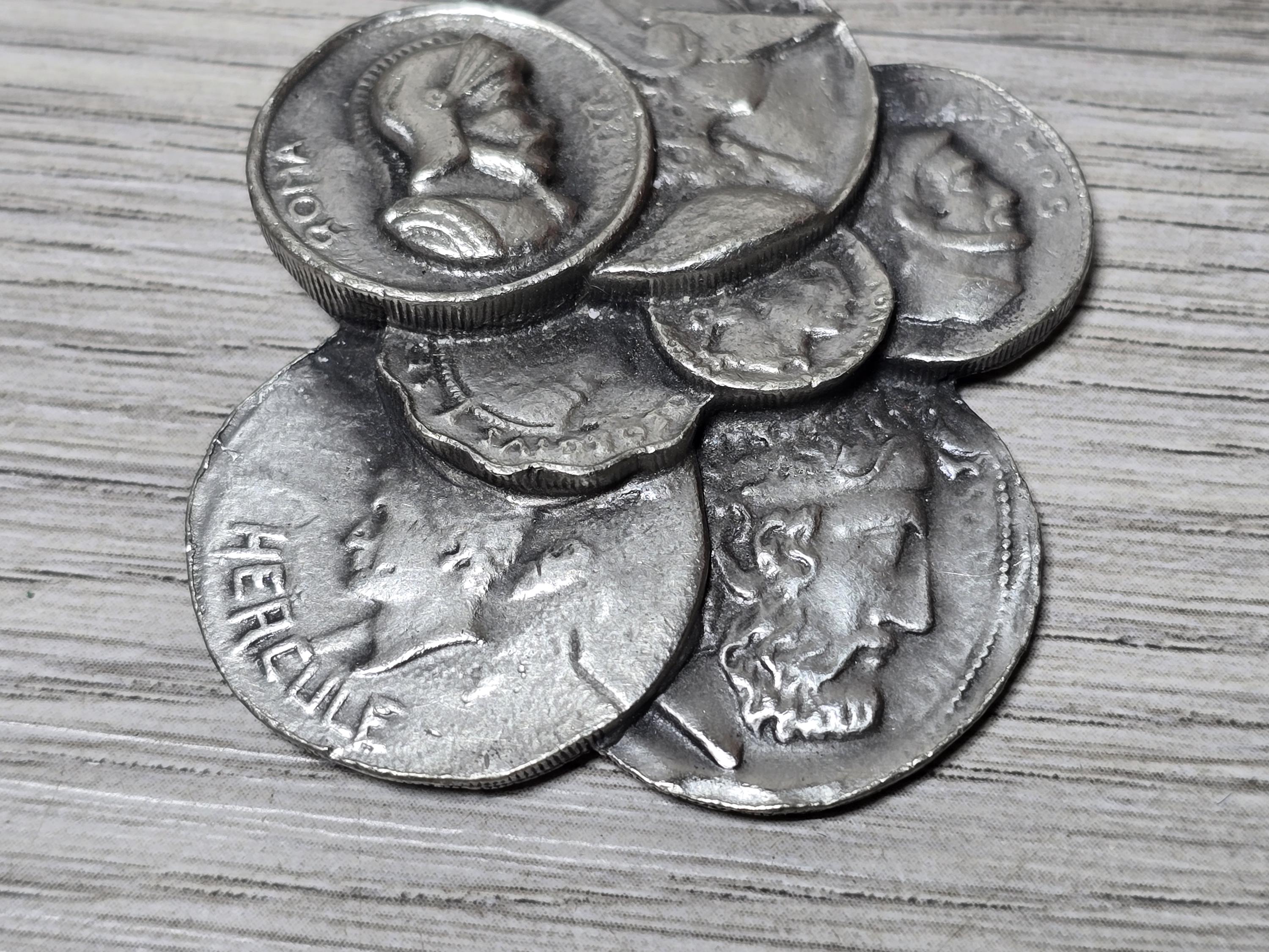 Vintage Swank Brutalist Coin Pendant Charm Jewelry - Etsy