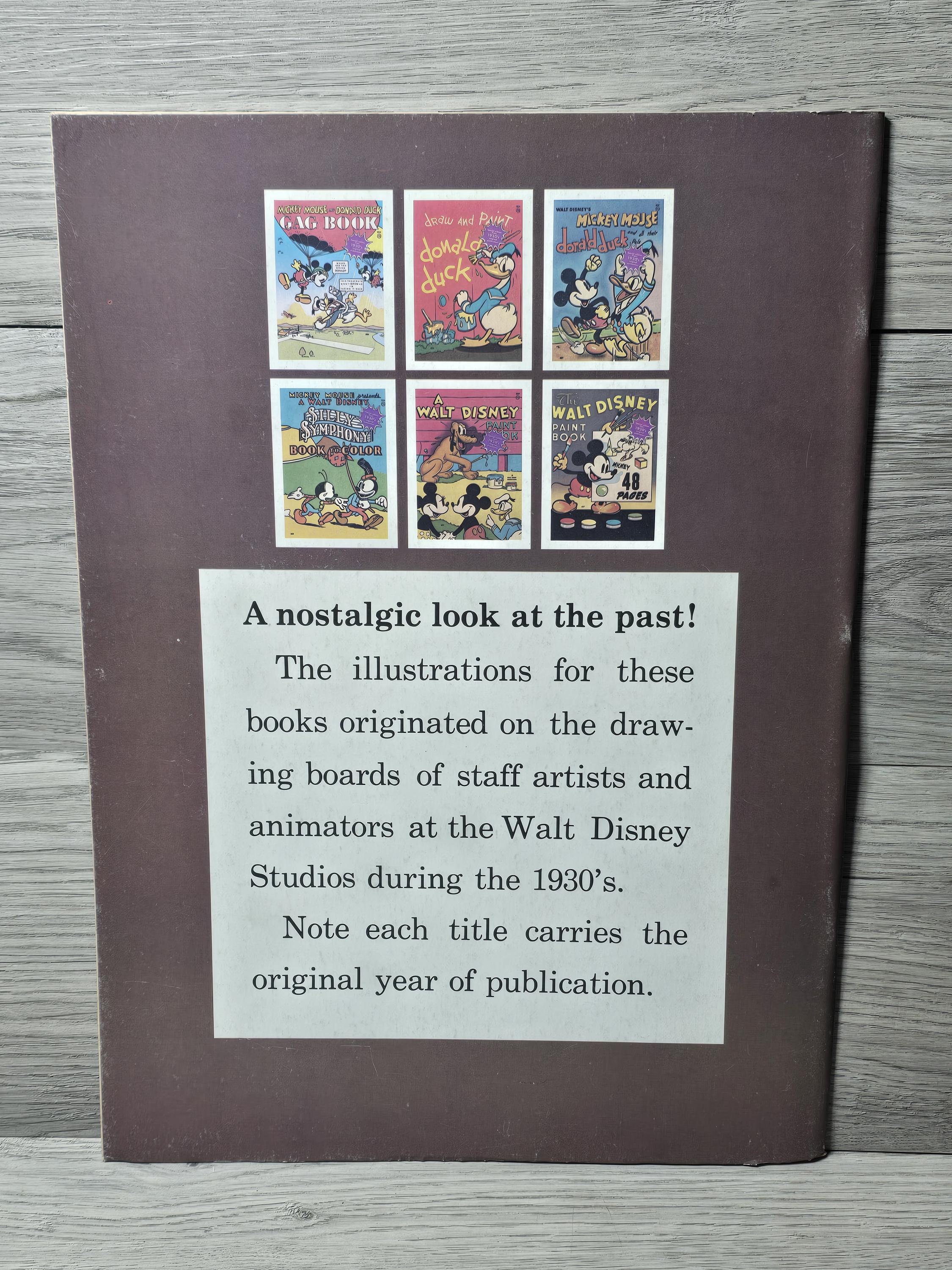 1970s Reproduction of 1930s Walt Disney Paint Coloring Book - Etsy
