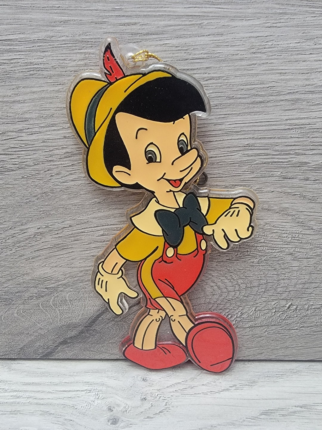Vintage Disney Pinocchio Stained Acrylic Sun Catcher Ornament Christmas ...