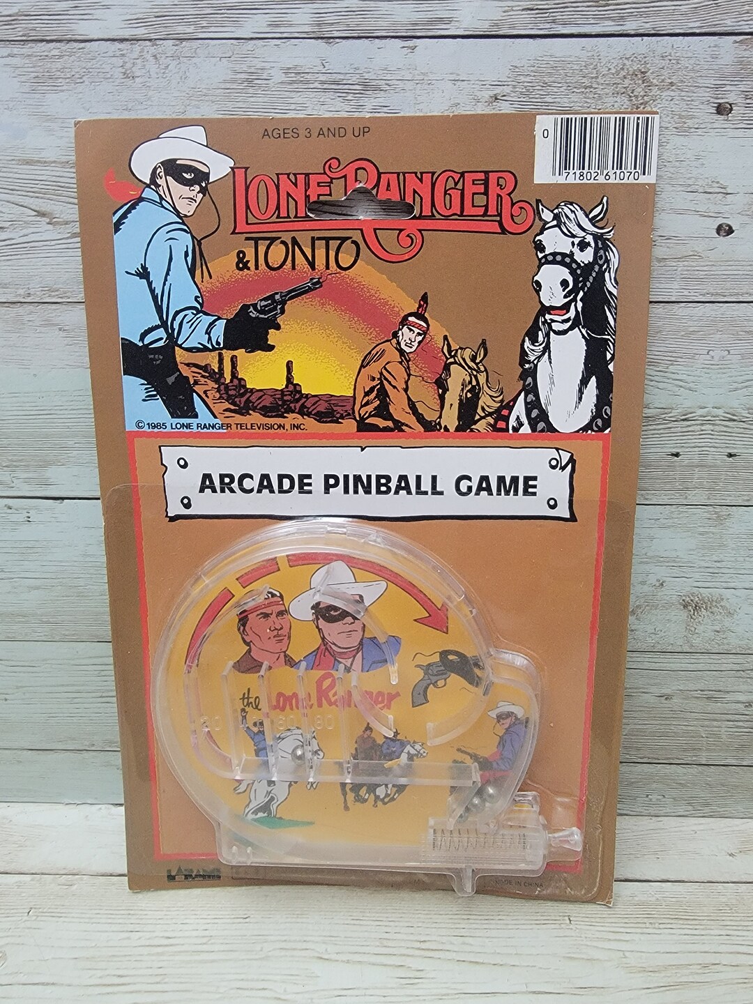 1985 Lone Ranger and Tonto Arcade Pinball Game NOS on Card - Etsy