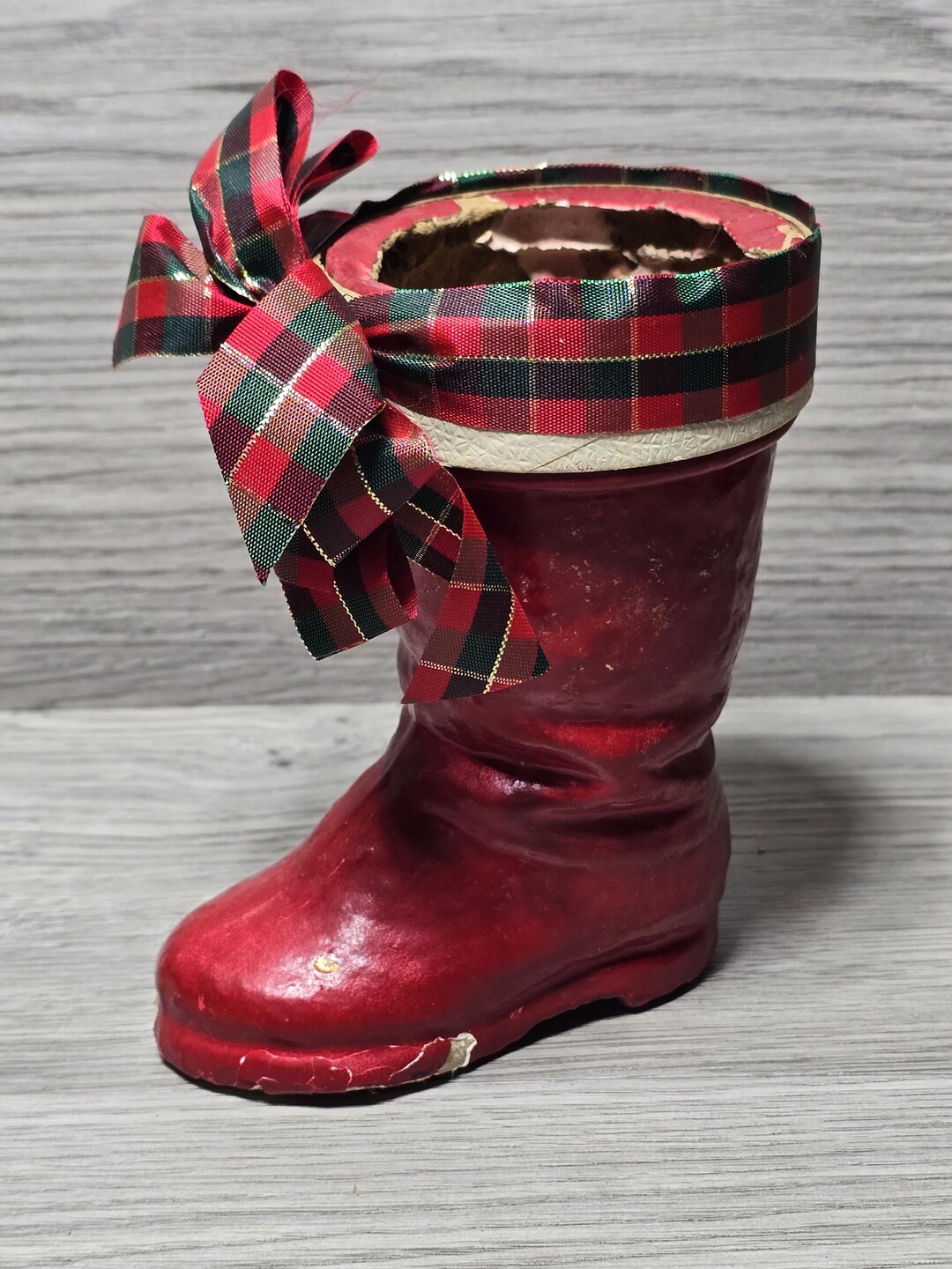 1950s Vintage Christmas Paper Mache 5 Santa Boot Candy Container - Etsy