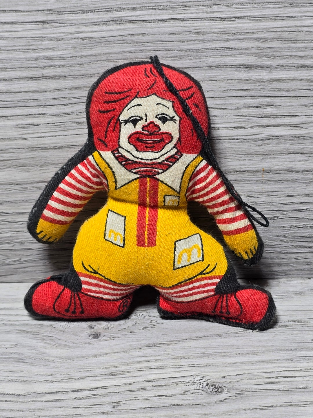1981 Ronald Mcdonald Stuffed Plush Christmas Ornament Mcdonalds Toy 4 ...