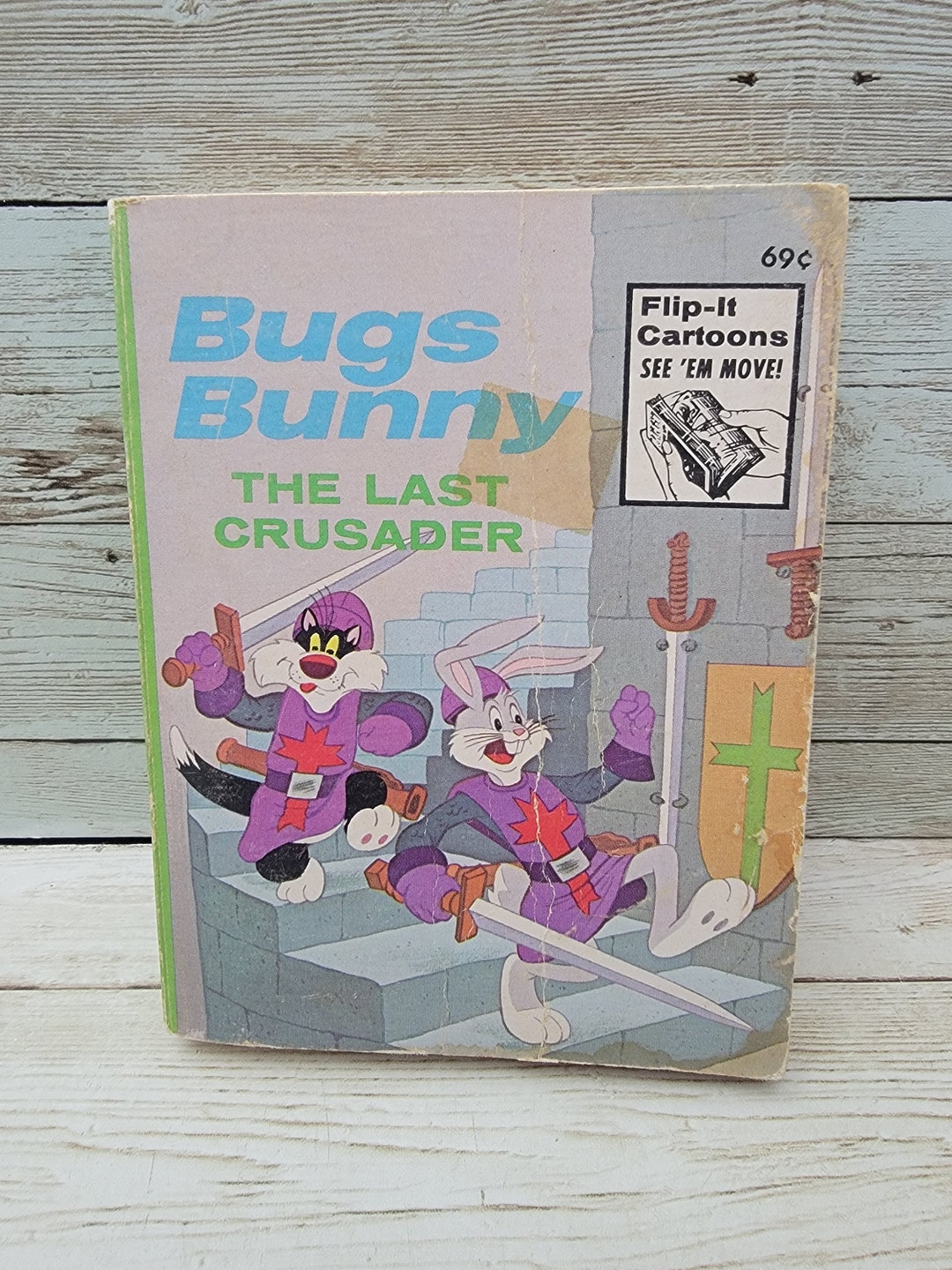 1977 Flip It Cartoons Bugs Bunny the Last Crusader Big Little Book - Etsy