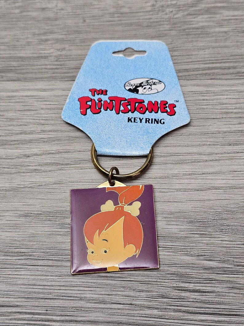 1994 Flintstones Pebbles Keychain Keyring NOS - Etsy