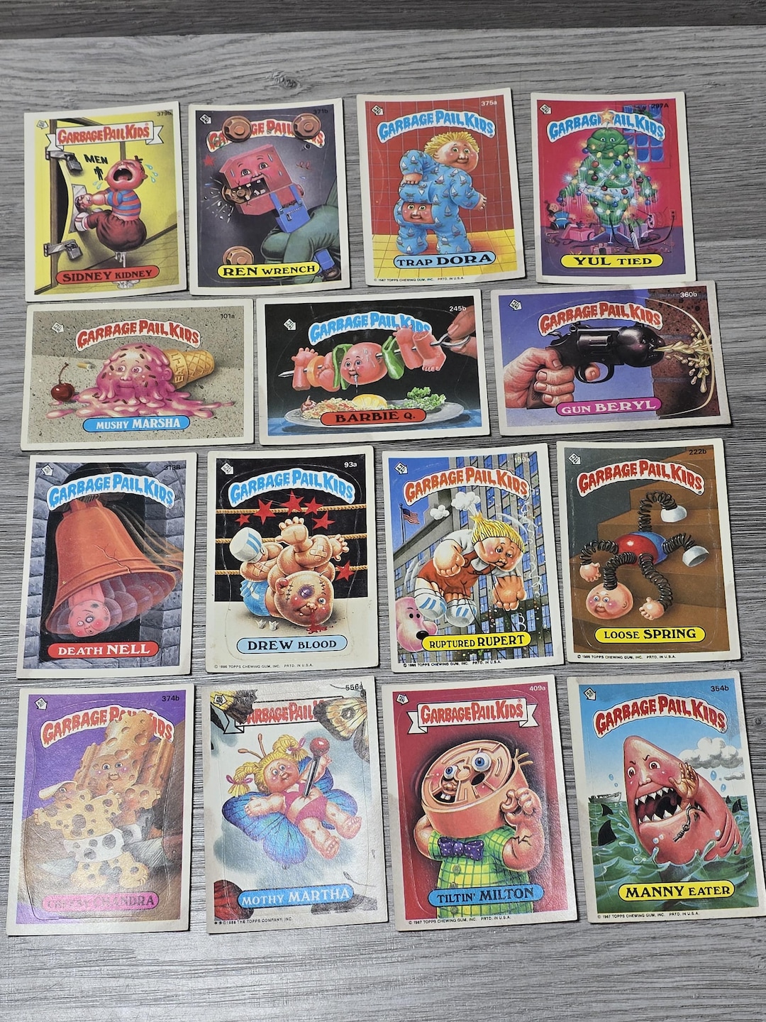 1986-1987 Original Garbage Pail Kids GPK Card Lot of 15 - Etsy