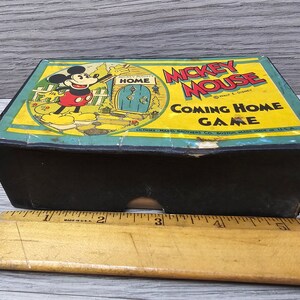 1933 RARE Mickey Mouse Coming Home Game Marks Brothers EMPTY BOX - Etsy