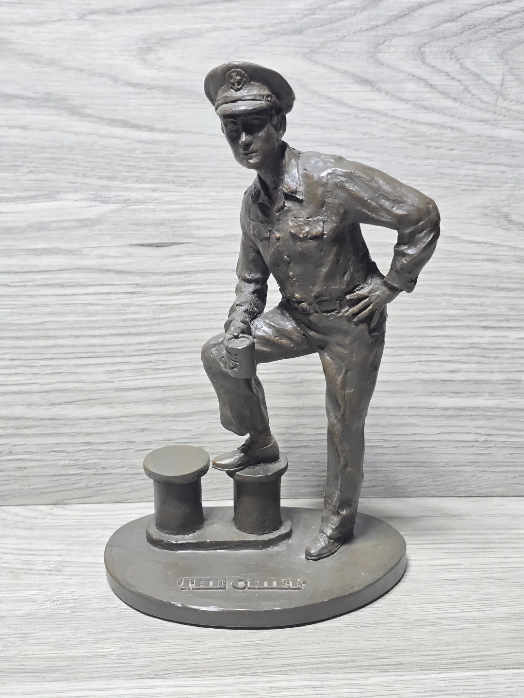 Vintage 8 Military Navy CPO Statue Sculpted by Leo Irrera Using Resin ...