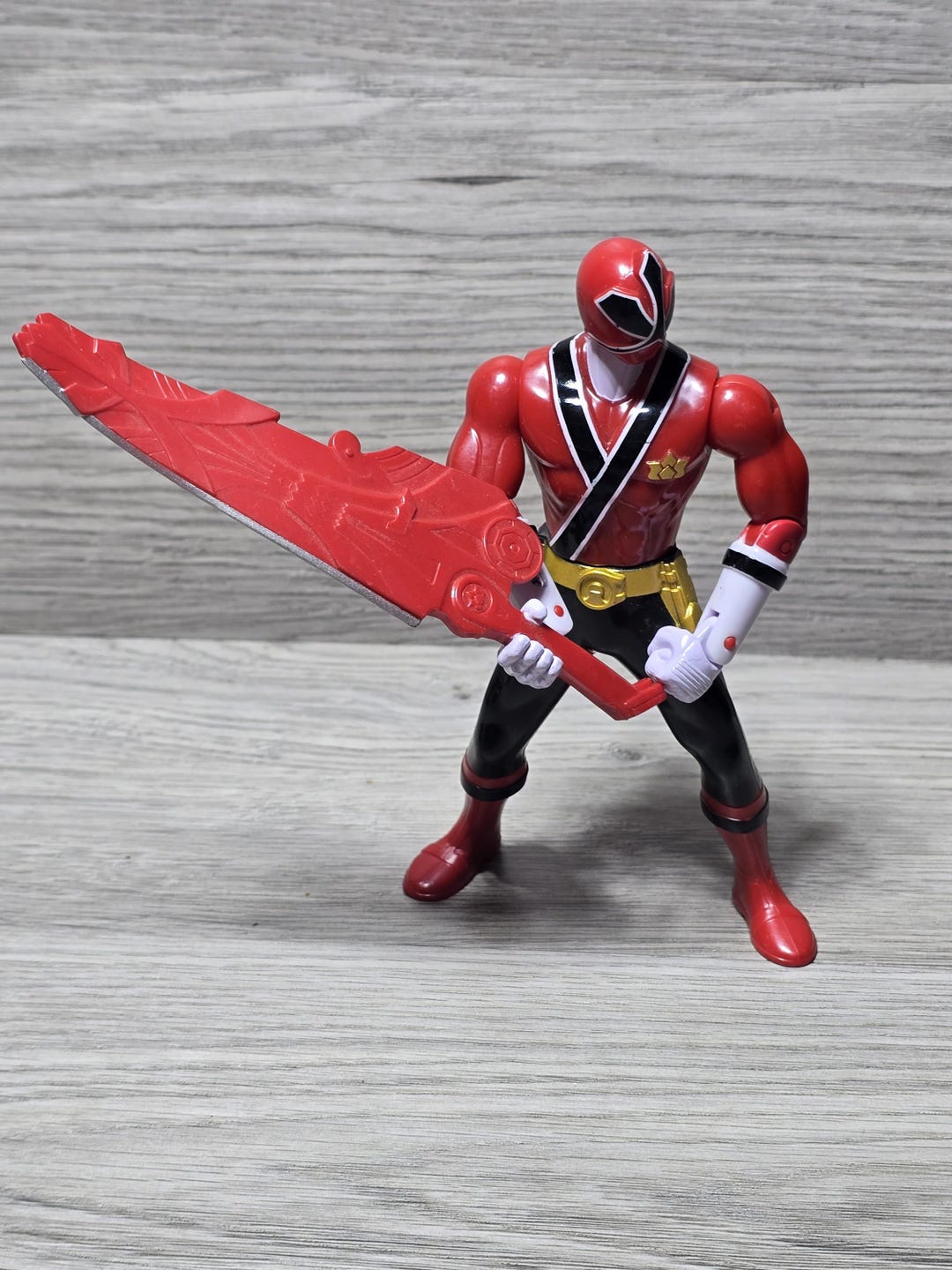 Power Rangers Action Figure Red Super Samurai MMPR - Etsy