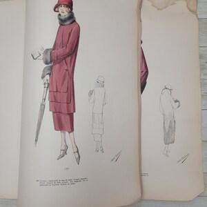 1925 Art Deco 60 Fashion Model Plates Models Originaux Atelier ...