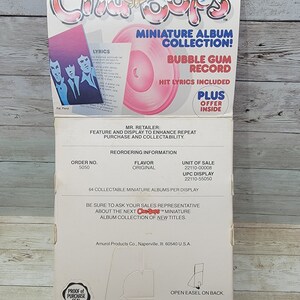 1982 Chu-bops Bubble Gum Album LP Record 50 SEALED Lps & Store Display ...