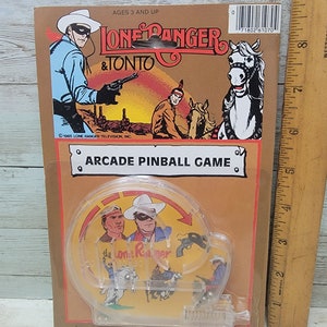 1985 Lone Ranger and Tonto Arcade Pinball Game NOS on Card - Etsy