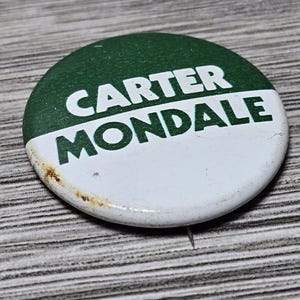 1976 Jimmy Carter Walter Mondale Presidential Campaign Pin Pinback ...