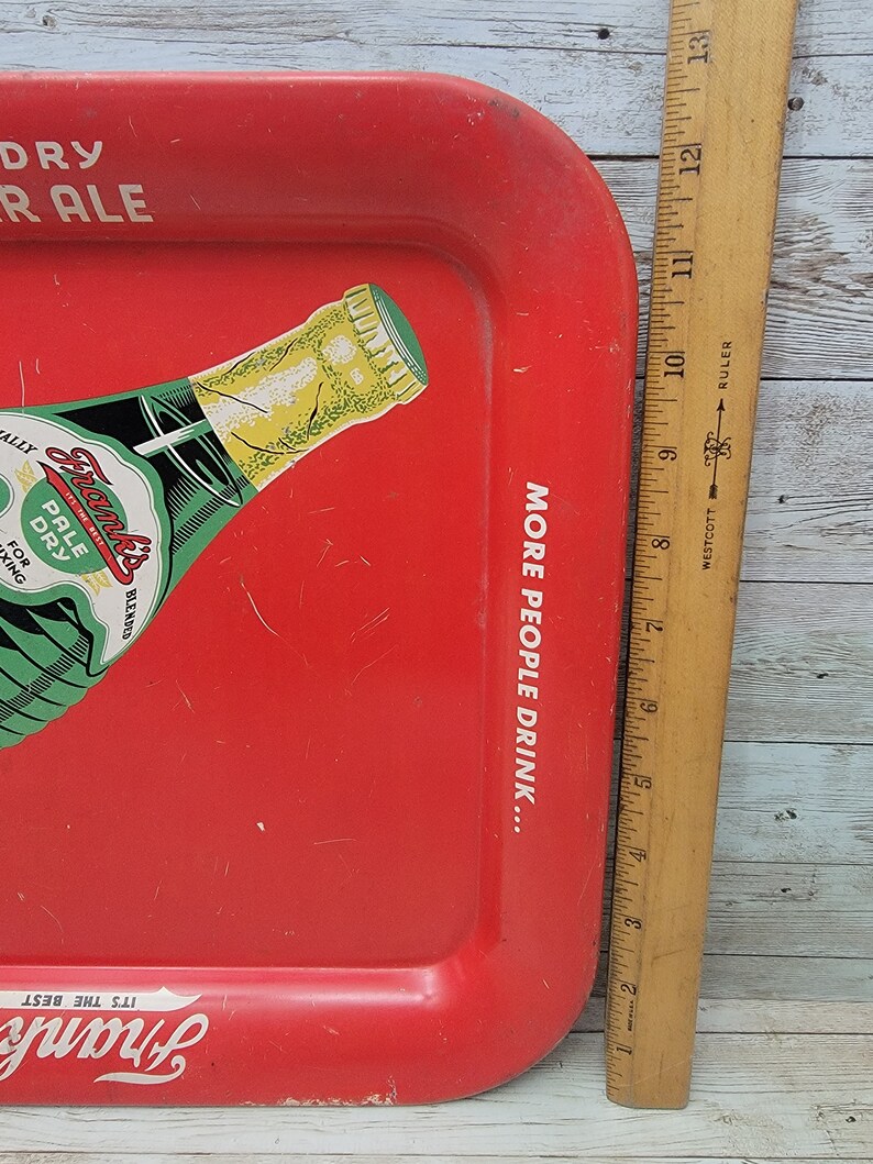 1940s Franks Pale Dry Ginger Ale Soda Advertising Metal Tin - Etsy