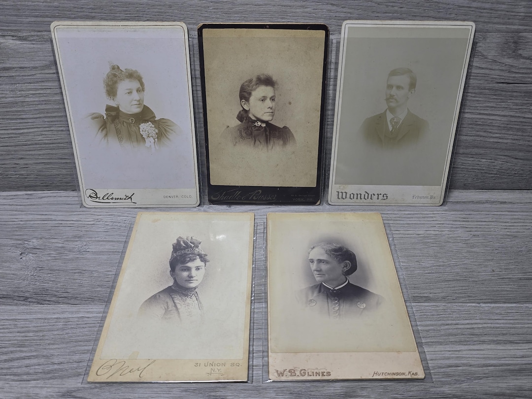 1800s Cabinet Card Photograph Photo Photography Lot of 5 - Etsy