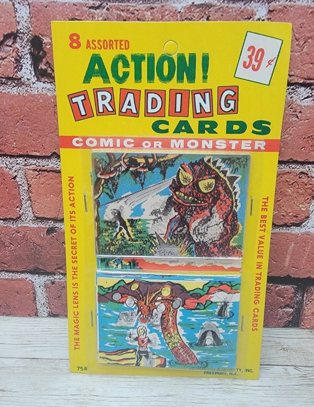 1963 Comic and Monster Magic Action Trading Cards Rack Pack Unpunched ...
