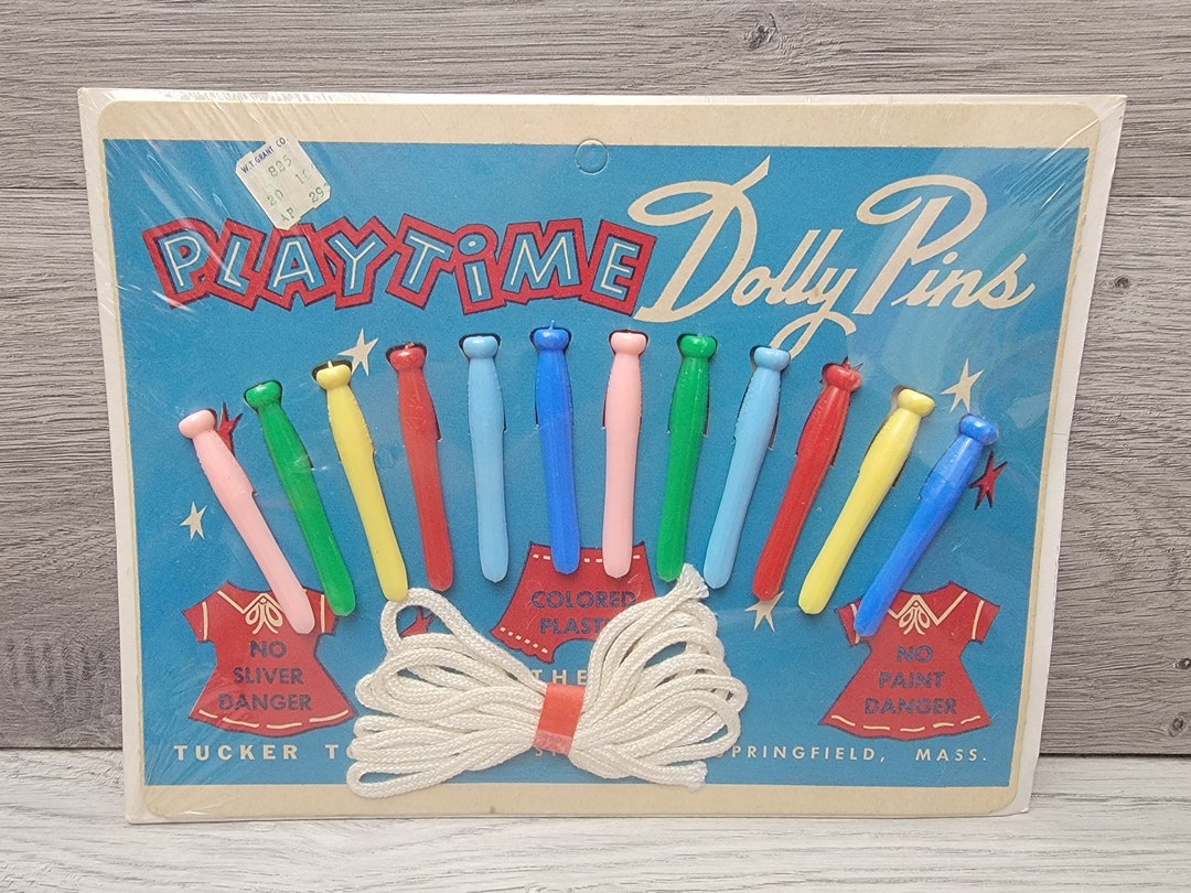 1950s NOS Vintage Playtime Dolly Doll Pins Tucker Toys - Etsy