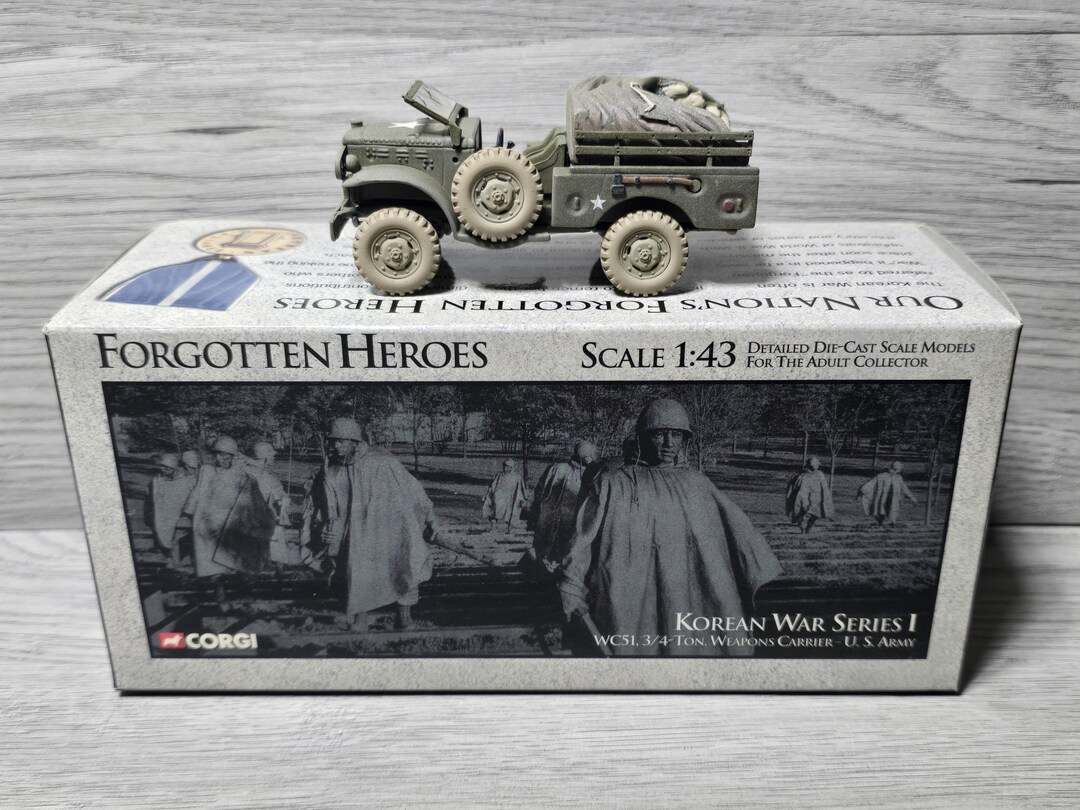 Vintage Corgi Forgotten Heros Korean War Series WC51 Weapons Carrier ...