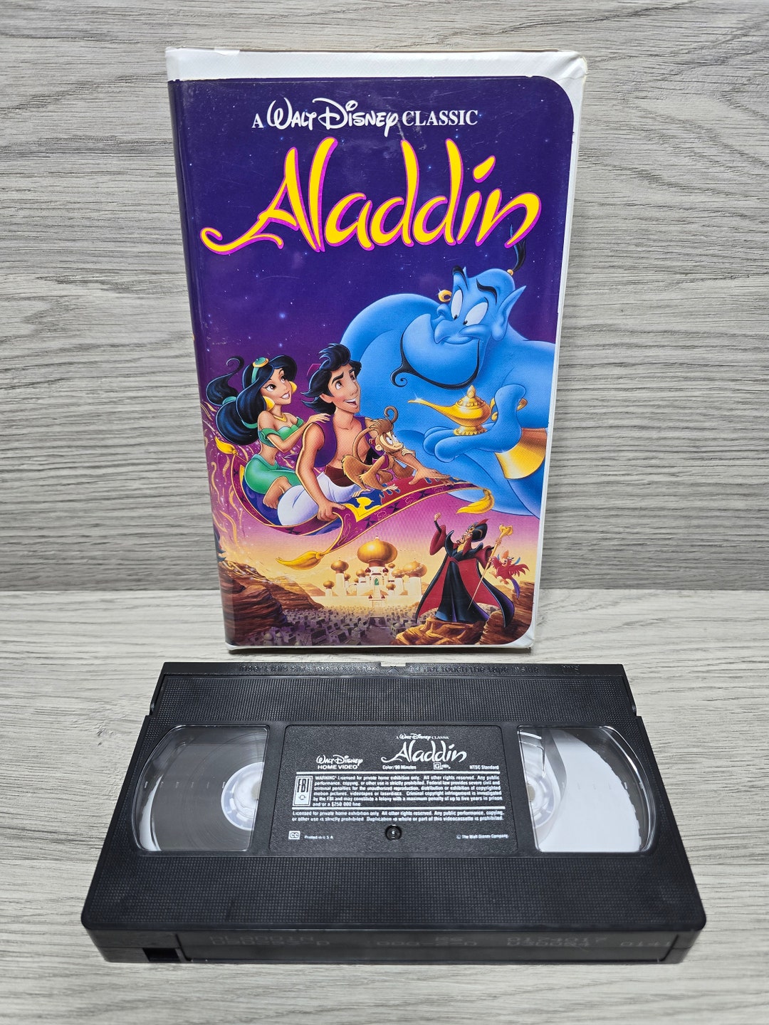 Walt Disney Aladdin (VHS, 1993) Black Diamond Version - Etsy