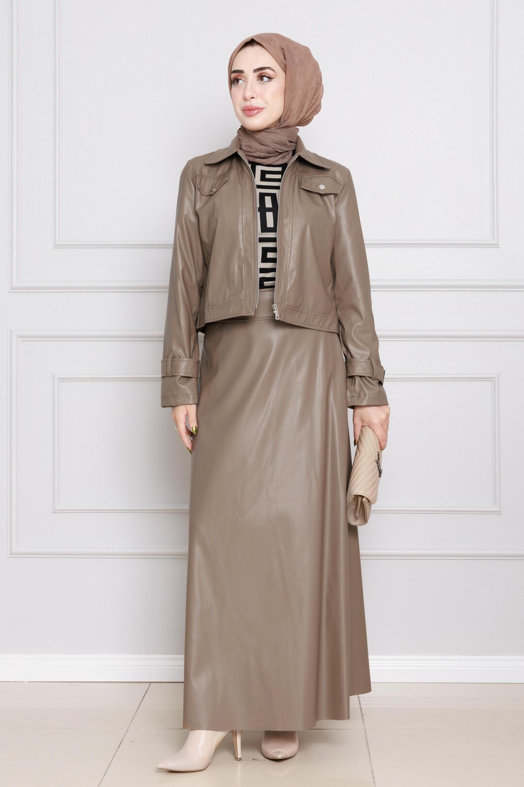 Leather Suit With Jacket-vizon Color - Etsy