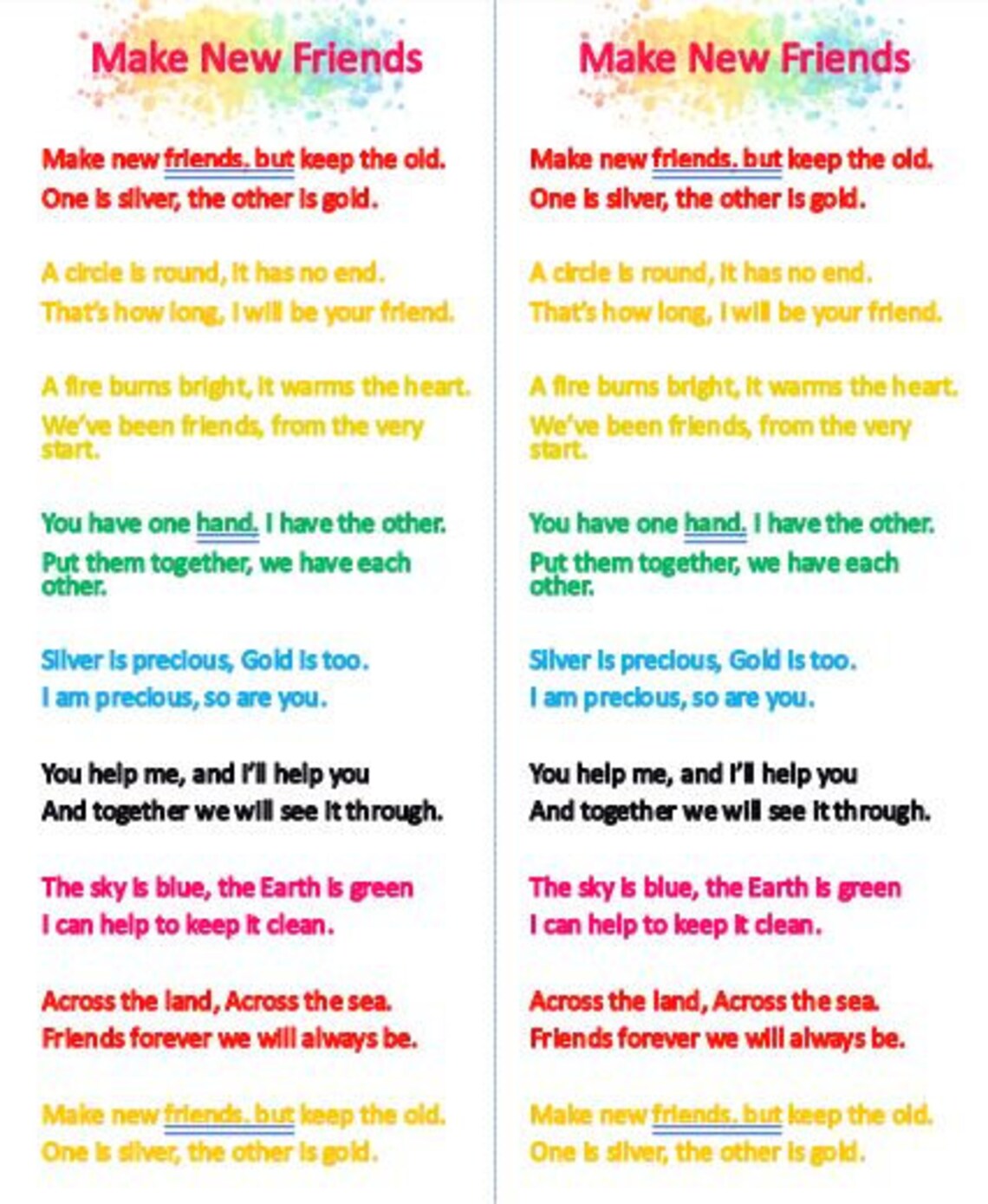 Girl Scouts Make New Friends Song - Etsy