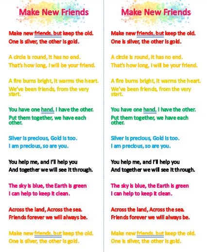 Girl Scouts Make New Friends Song - Etsy