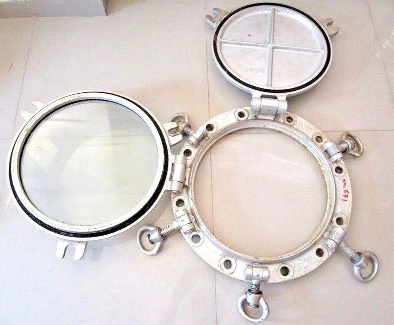Large Vintage Marine Aluminium Port Hole / Window 14 Glass - Etsy