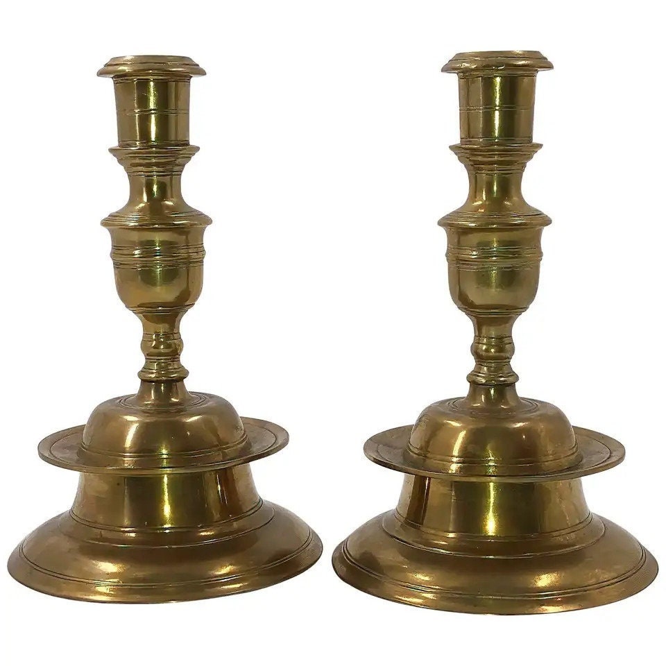 Rare Pair of Capstan Candlesticks - Etsy