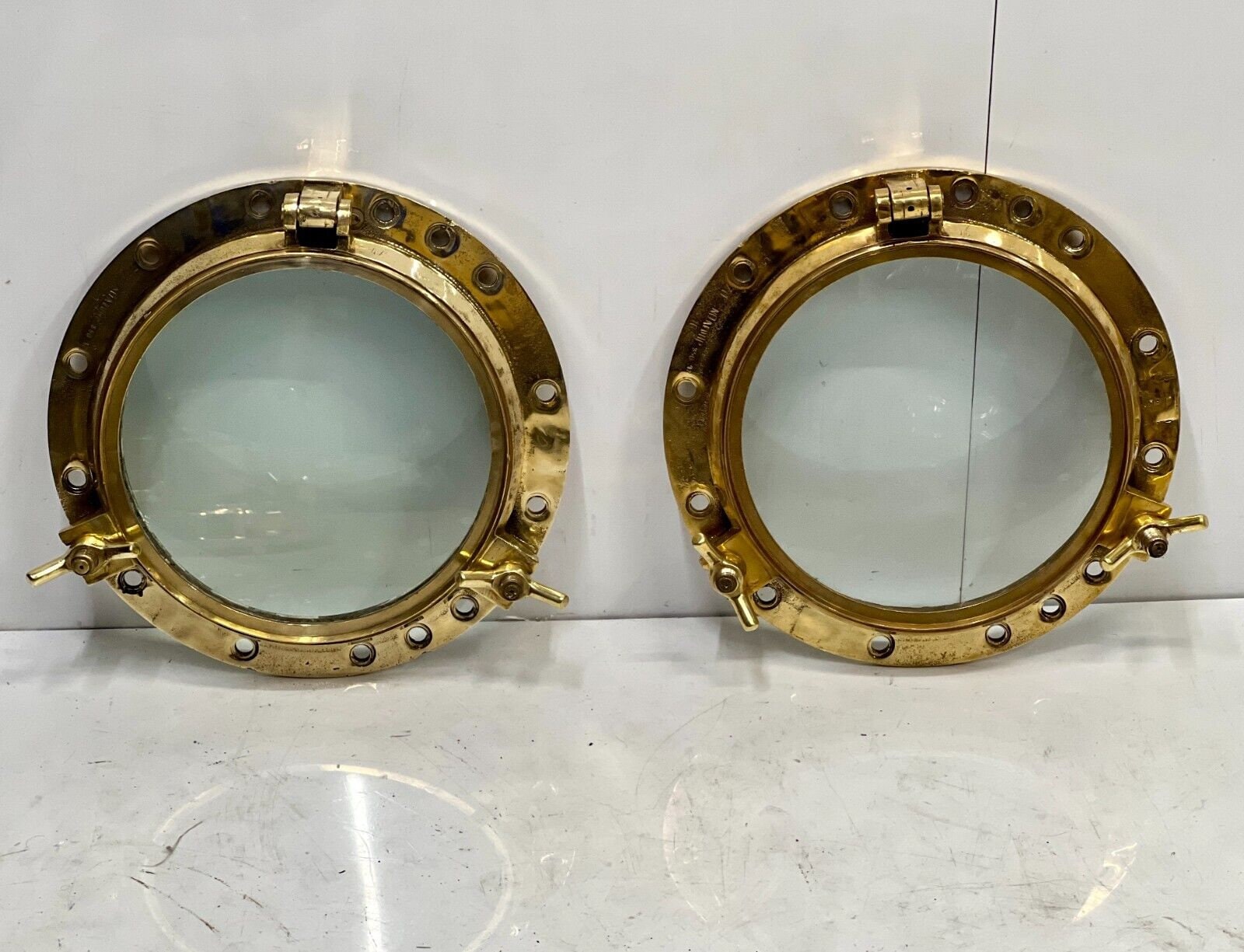 Nautical Reclaimed Ship Brass Maritime Round Porthole Window 19'' Inch ...