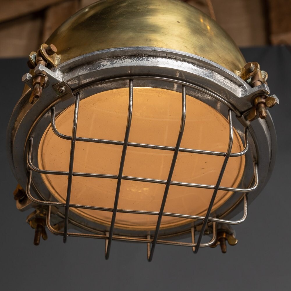 Vintage Style Pair Two of Brass Cargo Ship Lights - Etsy