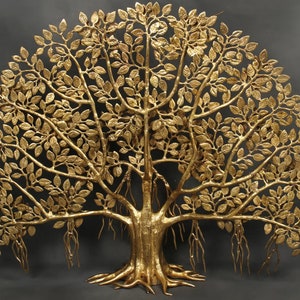 Solid Brass Tree/ Brass Bodhi Tree/ Brass Tree of Life/ Brass ...