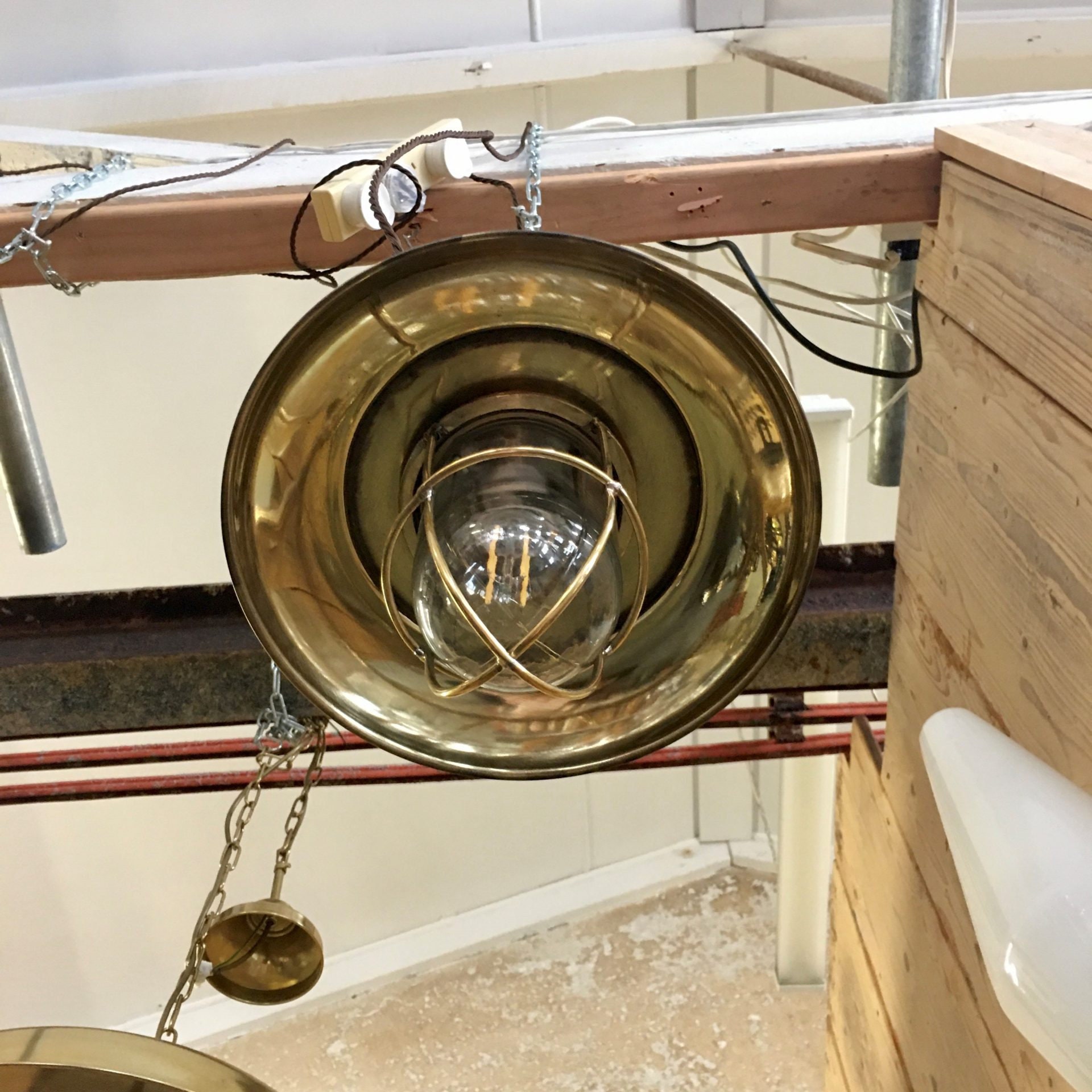 Brass Captains Lights Ceiling Hanging Nautical Light With Chain - Etsy