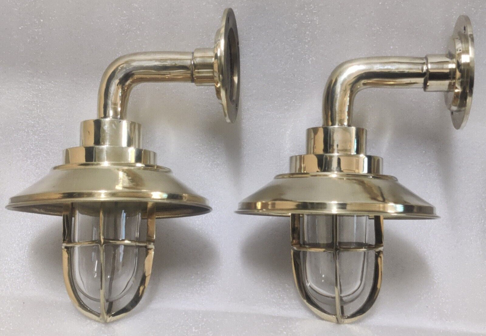 Nautical Bulkhead Light Marine Solid Brass Wall Light With Shade - Etsy