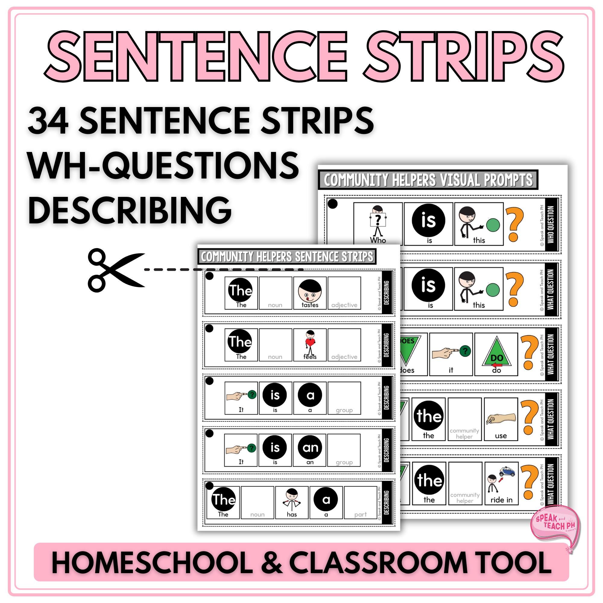 Educational Community Helpers Printable for Preschool Learning - Speech ...