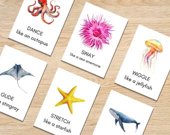 Ocean Movement Cards - Etsy