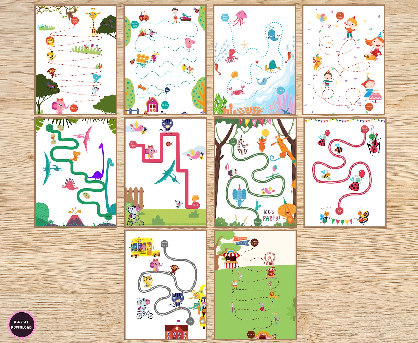 Finger Tracing Calming Cards, Calm Down Corner Activity, Meditation ...