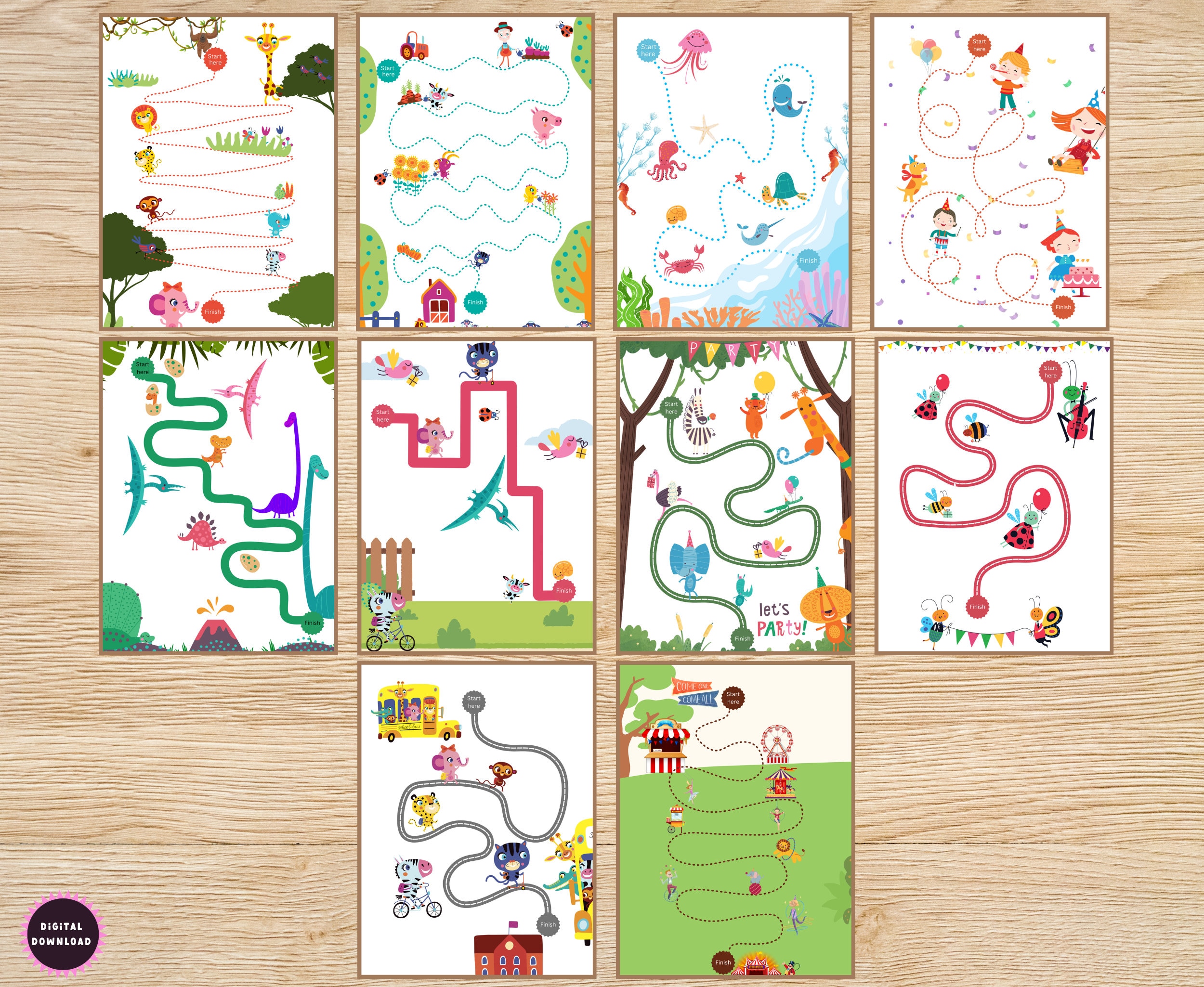 Finger Tracing Calming Cards, Calm Down Corner Activity, Meditation ...