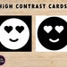120 Printable Sensory Flashcards, High-contrast Newborn Card,visual ...