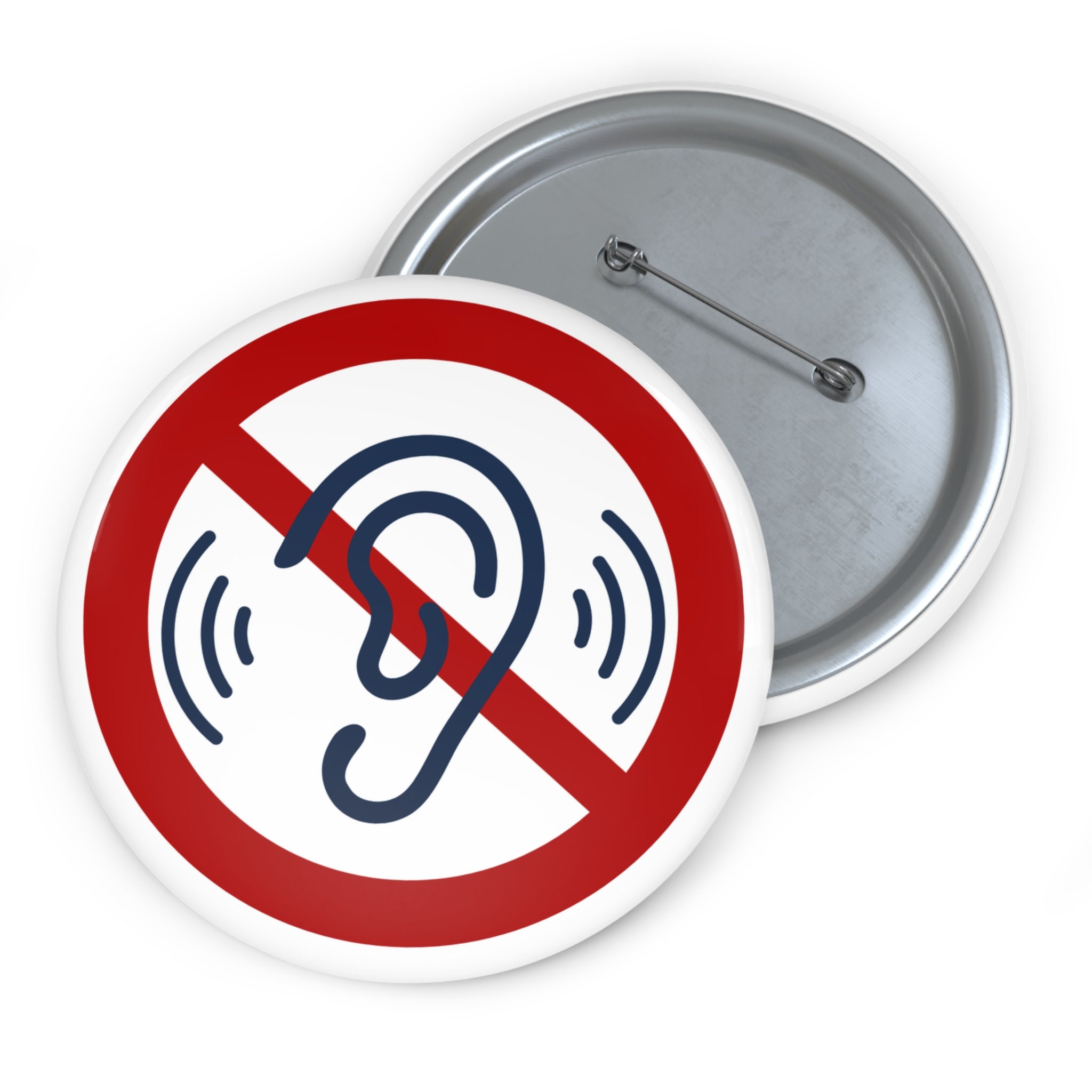 Hearing Impaired , Awareness, Pin Buttons, Hearing Aid, Gift ...