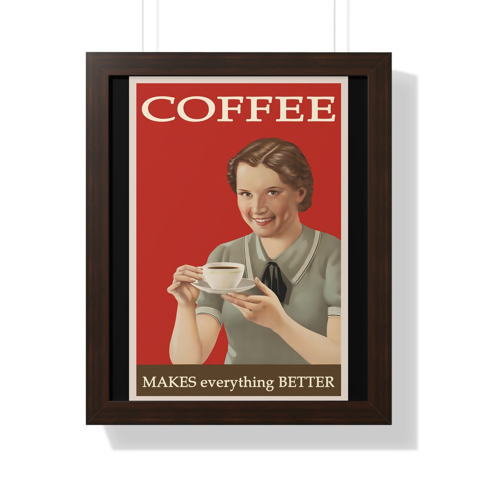 Cofffee Makes Everything Better, Posters, Framed, Living Room Décor ...
