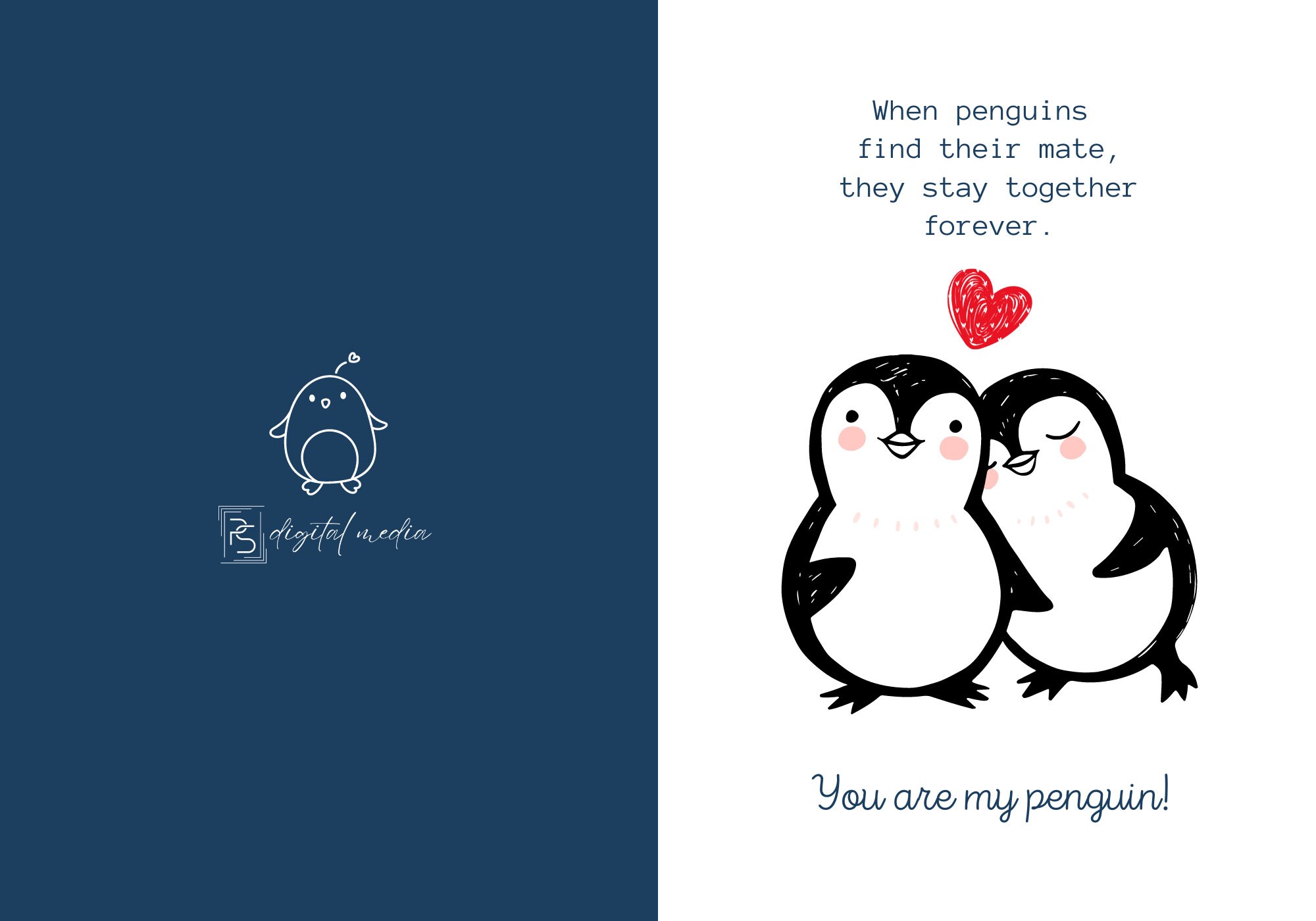 Printable Downloadable Card Digital Instant Download folded 5x7 ...