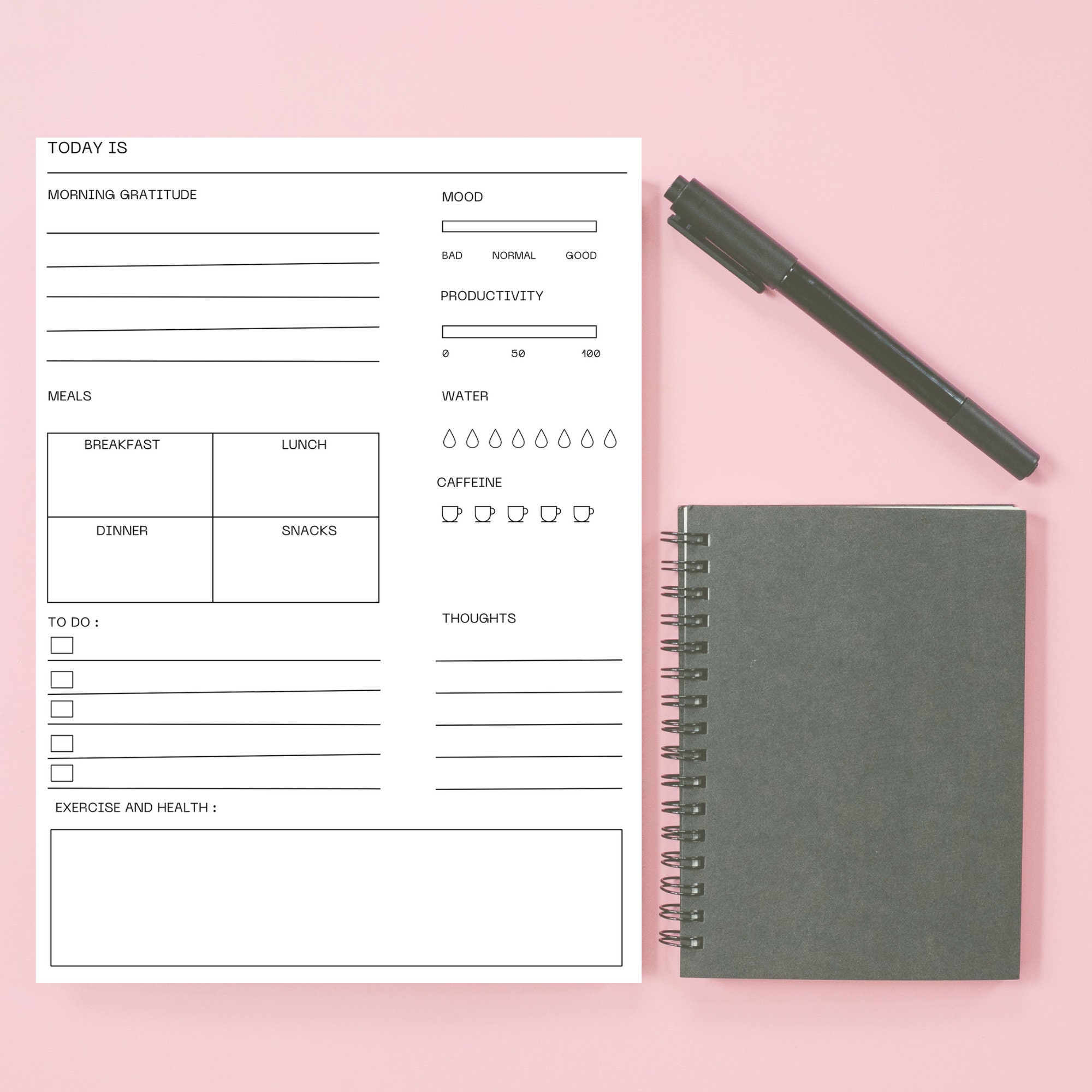 Printable Wellness Planner | Printable PDF | A4 Size | Instant Download ...