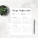 Therapy Notes Printable, Therapy Journal, Therapy Note Template ...