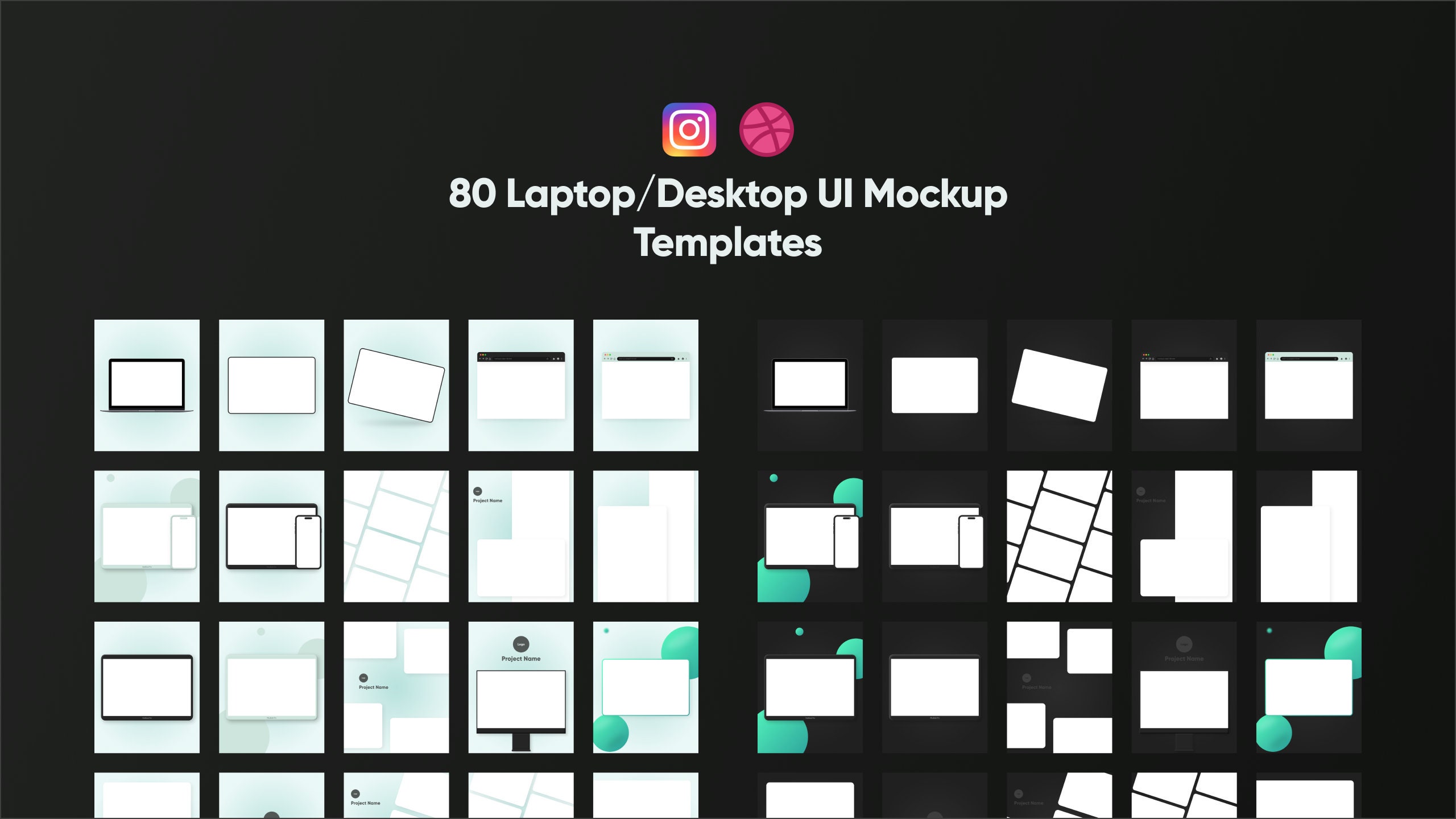 UI Design Mockup Templates - Full Access - Etsy