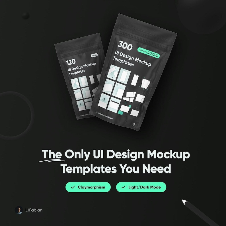 UI Design Mockup Templates - Full Access - Etsy